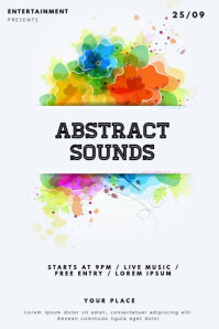 Abstract party flyer template | PosterMyWall