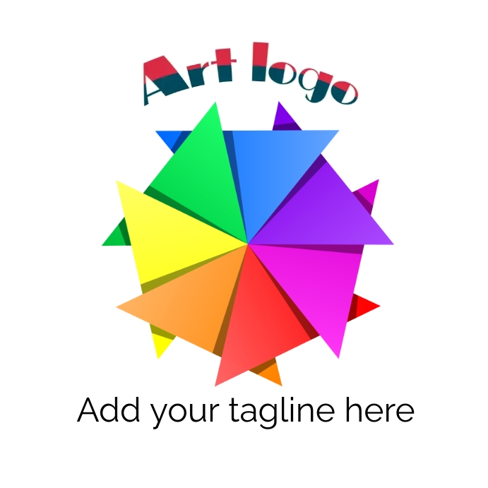 Copy of Colorful Art logo design | PosterMyWall