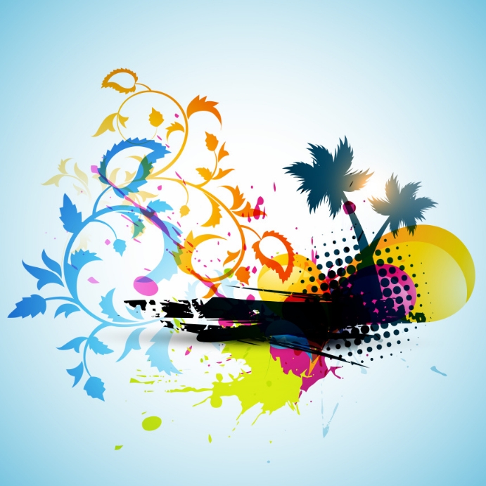 Copy of Colorful background nature tree design | PosterMyWall