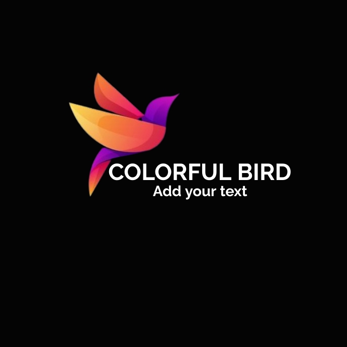 Plantilla de COLORFUL BIRD LOGO | PosterMyWall