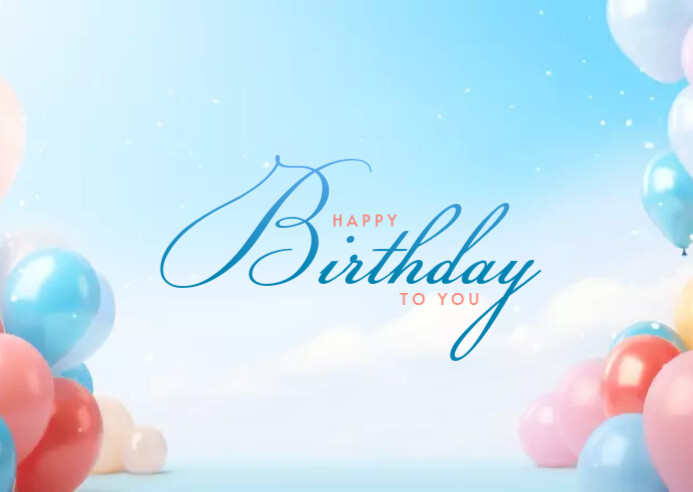 Colorful Birthday Card Template | PosterMyWall