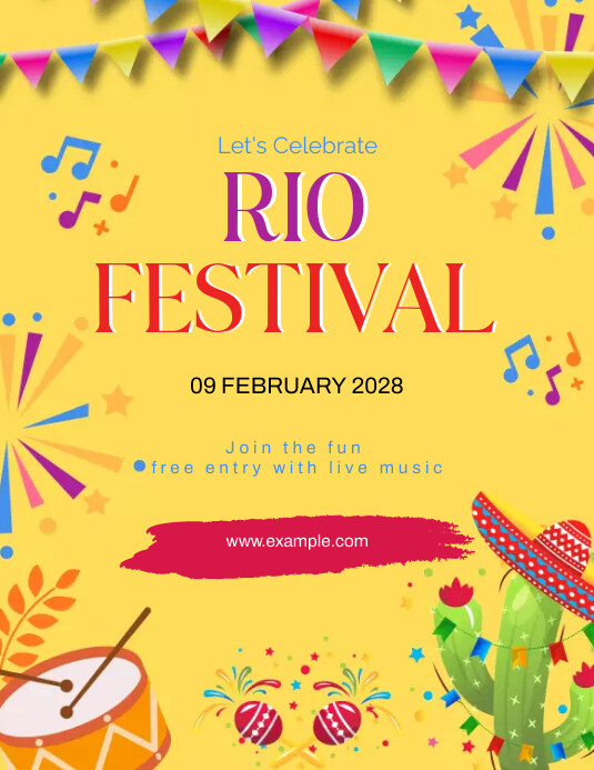 Colorful Carnival Party Promotional Poster Template | PosterMyWall