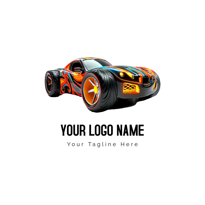 Plantilla de Colorful Cartoon Car Logo | PosterMyWall