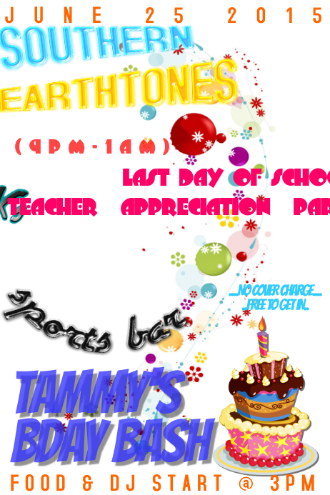 Colorful Celebration Flyer Template | PosterMyWall