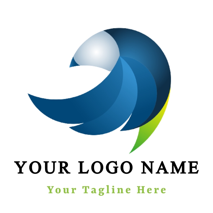 Copy of colorful company logo template with tagline | PosterMyWall