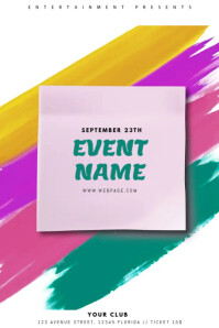 Colorful event flyer template | PosterMyWall