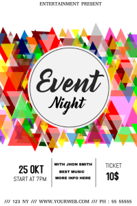 Colorful event flyer template | PosterMyWall
