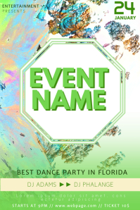 Color party night Flyer design template | PosterMyWall