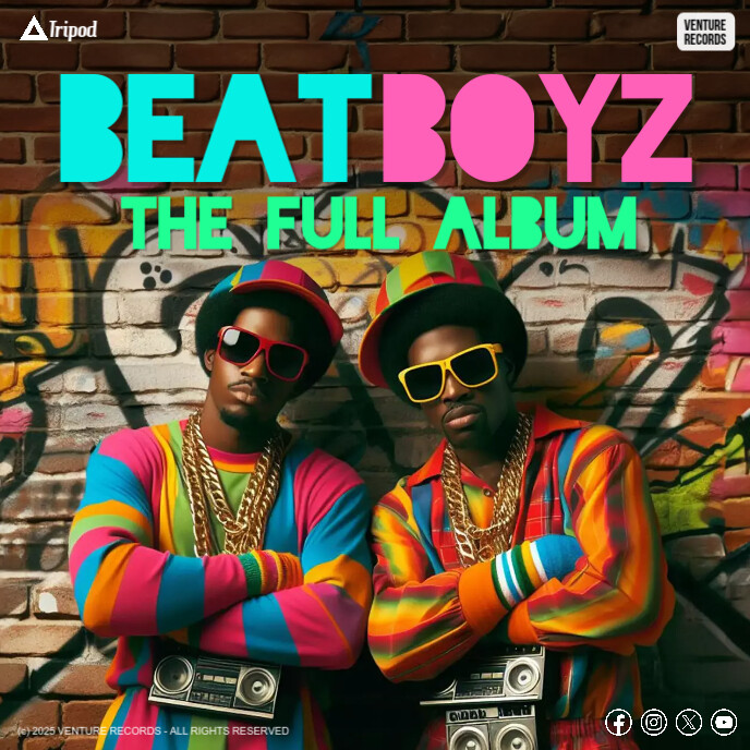 Colorful extravagant rap album cover art free Template | PosterMyWall