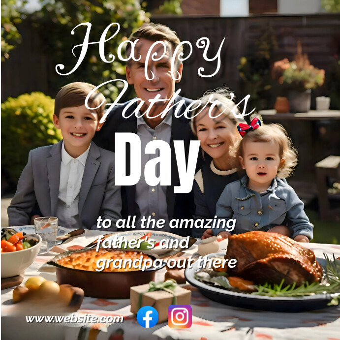 Colorful father's day template | PosterMyWall