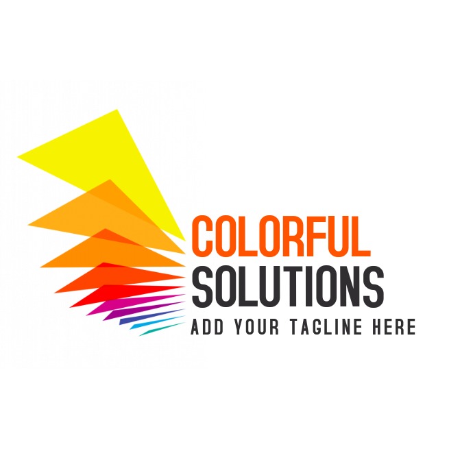 colorful geometric icon logo Template | PosterMyWall