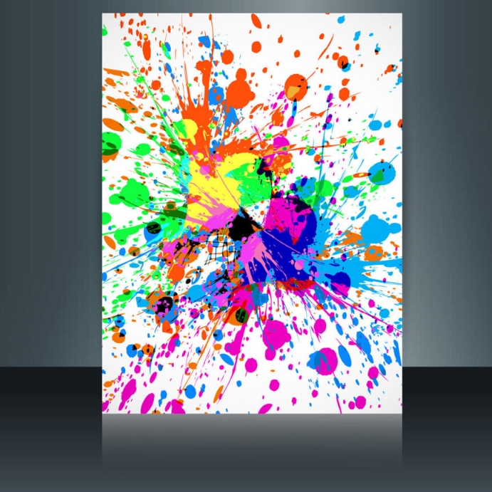 Colorful mess watercolor splash Template | PosterMyWall