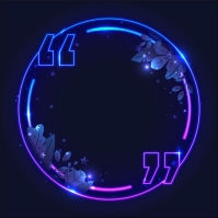 Neon post Template | PosterMyWall