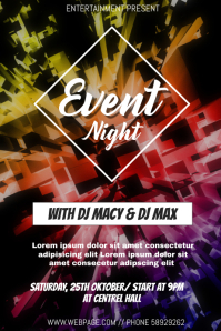Colorful event party flyer template | PosterMyWall