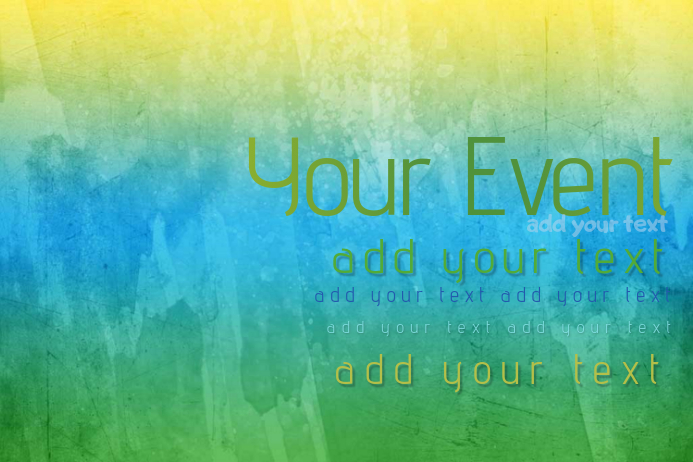 Colorful Paint Simple Modern Event Club Venue Art Poster Template ...