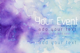 Colorful Paint Simple Modern Event Club Venue Art Poster Template ...