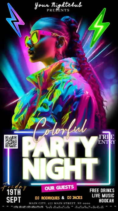 Copy of Colorful Party Event Ad Design Video Template | PosterMyWall