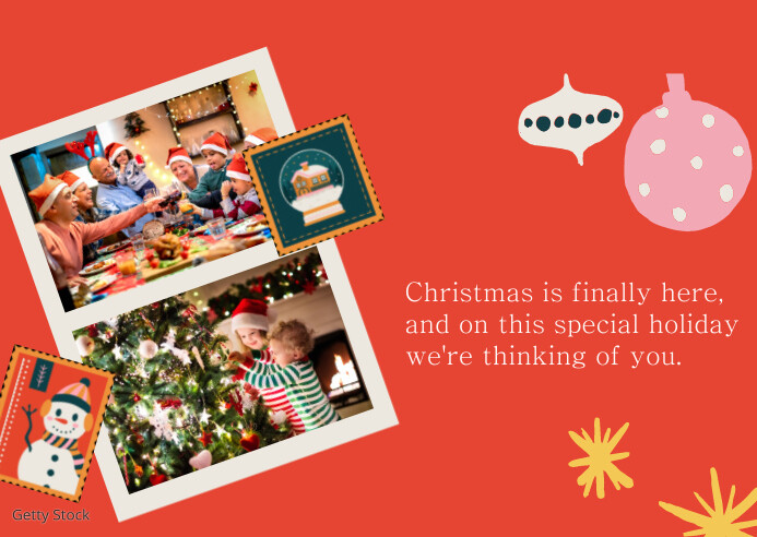 Colorful Photo Collage Post Stamps Illustrati Template | PosterMyWall