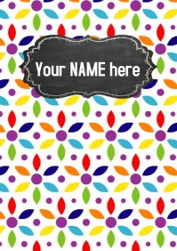 colorful rainbow Notebook cover Template | PosterMyWall