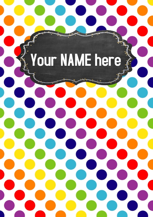 Copy of colorful rainbow Notebook cover | PosterMyWall