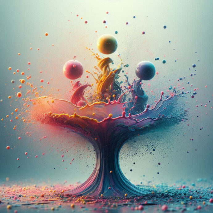 Colorful splash/ color eruption artistic art Template | PosterMyWall