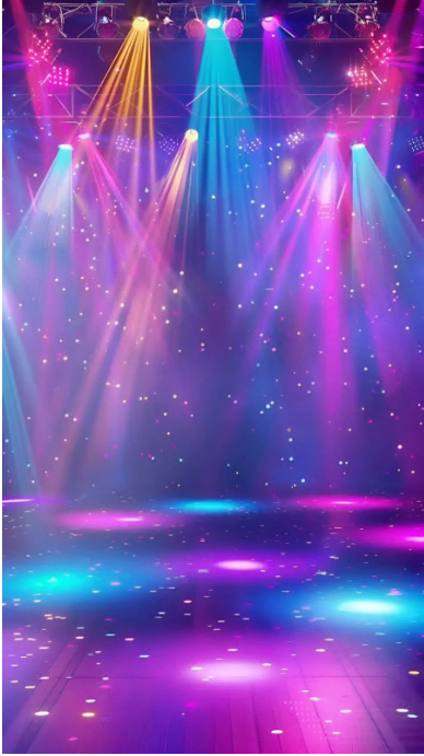Colorful Stage Light Party Background Templat | PosterMyWall