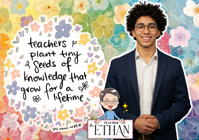 Colorful teacher’s day quote poster Template | PosterMyWall