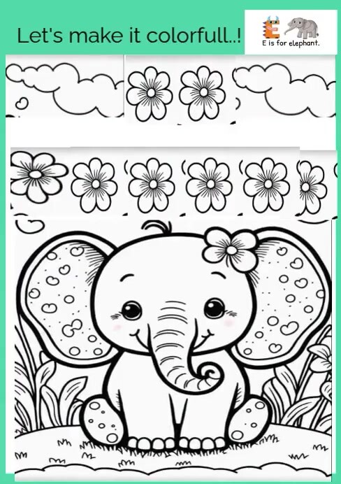 Coloring Page Poster เทมเพลต | PosterMyWall
