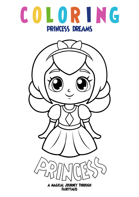 Coloring Princess Dream: A Magical Journey Th Template | PosterMyWall