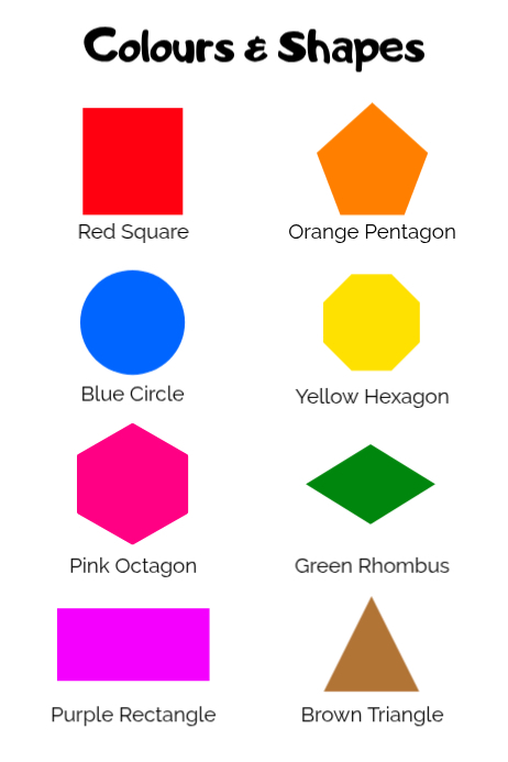 Modèle Colors And Shapes Affiches | PosterMyWall
