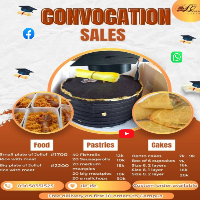 Plantilla de Colour convocation food templates | PosterMyWall