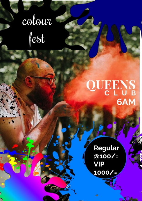 Plantilla de Festival de Color | PosterMyWall