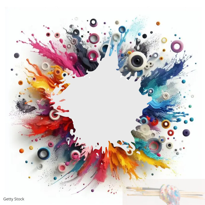 Colour Painting Template | PosterMyWall