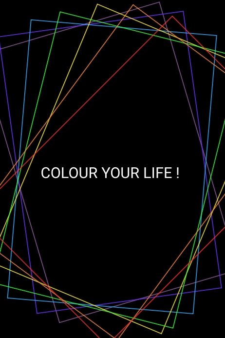 Plantilla de Colour Your Life | PosterMyWall