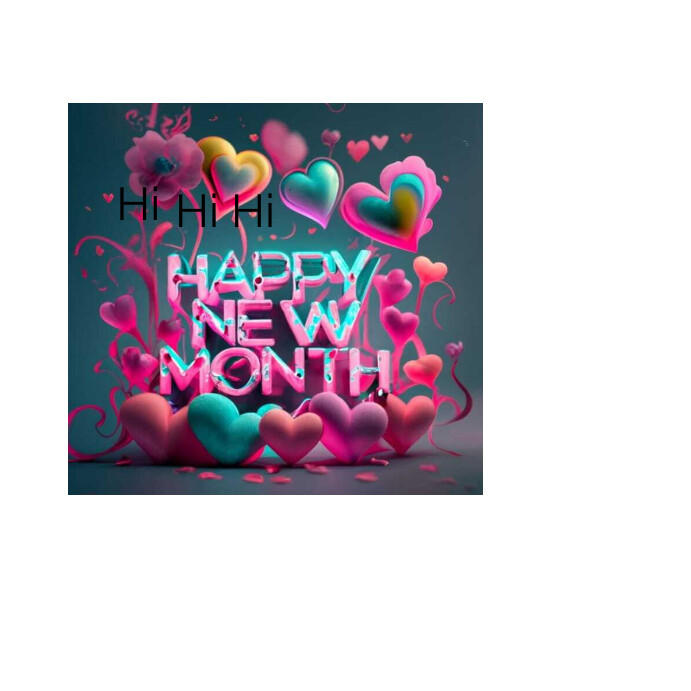 Plantilla de Colourful And Inspiring Happy New Month Insta | PosterMyWall