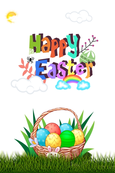Colourful Easter template | PosterMyWall