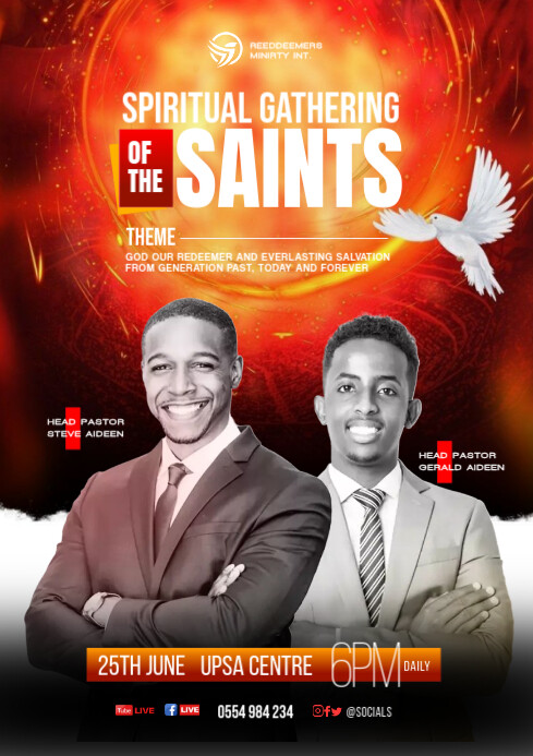 Colourful Editable A4 Church Event Flyer Poster Template | PosterMyWall