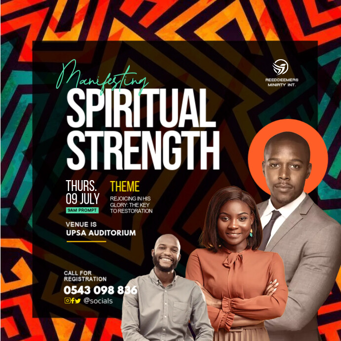 Editable Instagram Church Event Flyer | PosterMyWall