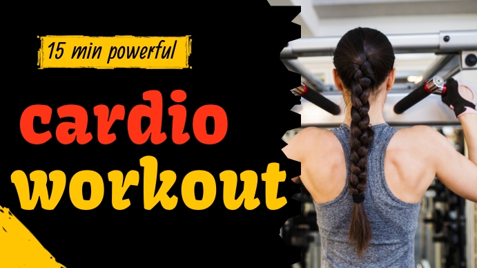 colourful fitness youtube thumbnail poster Template | PosterMyWall