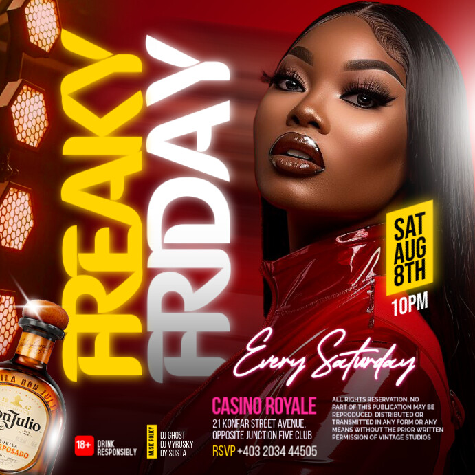 Copy of Colourful Freaky Friday Party Club Flyer | PosterMyWall