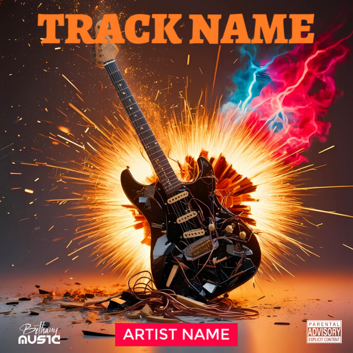 Colourful Hard Rock Album Cover Template | PosterMyWall
