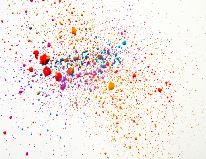 Copy of Colourful mess watercolor drops | PosterMyWall