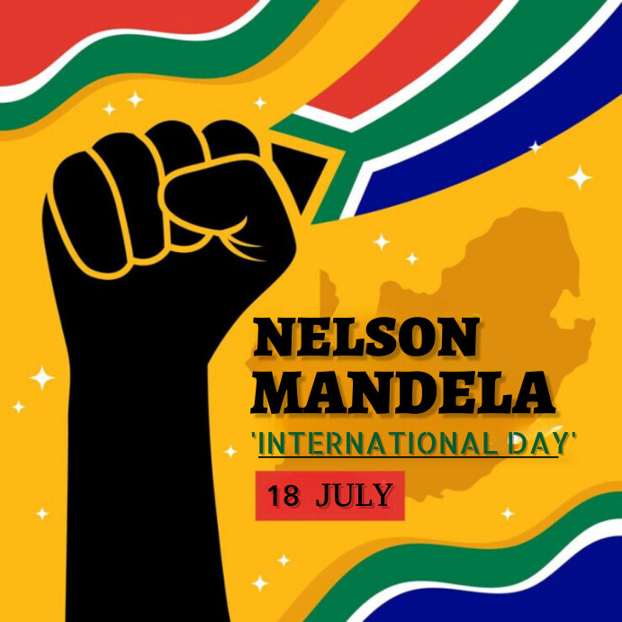 Colourful Nelson Mandela Day Instagram Pos Template | PosterMyWall