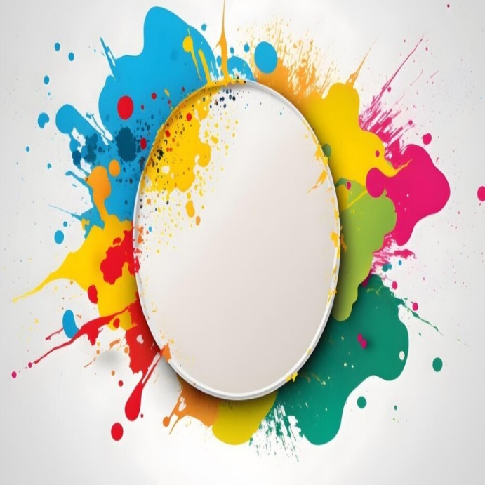 Copy of Colourful paint splash background by | PosterMyWall