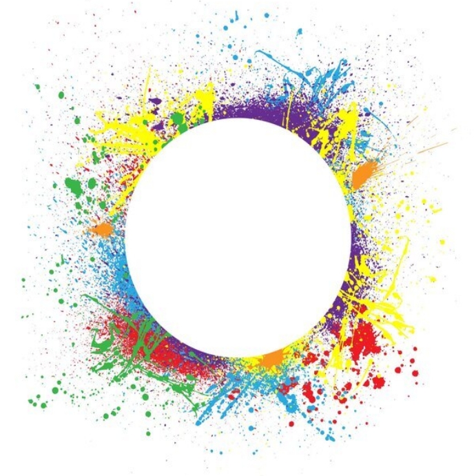 Plantilla de Colourful paint splash background | PosterMyWall