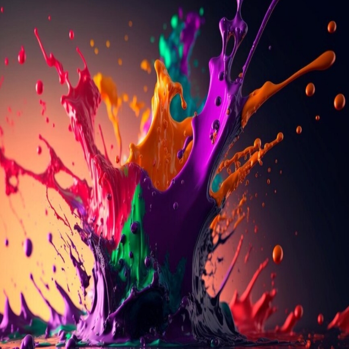 Colourful paint splash background Template | PosterMyWall
