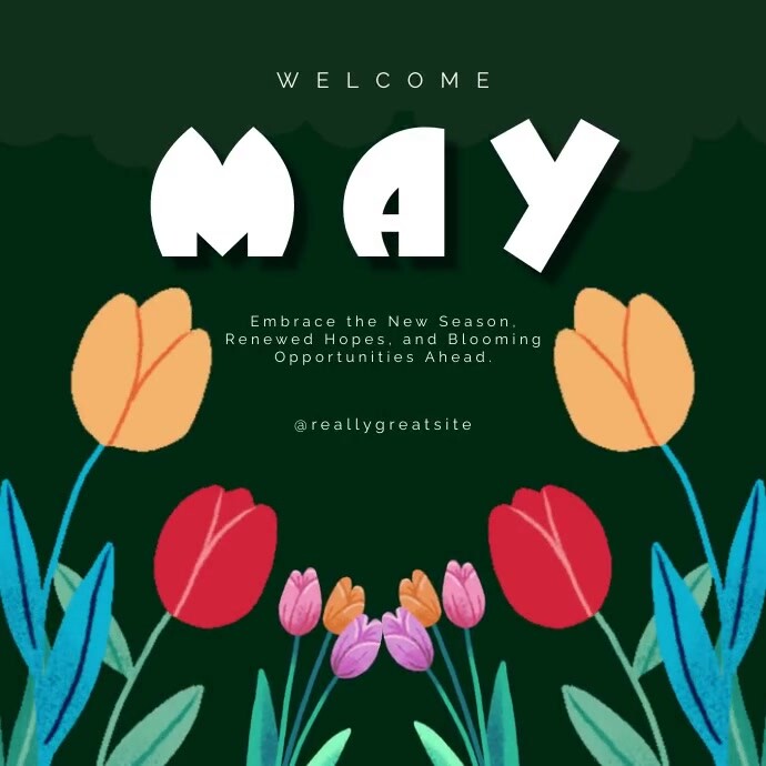 Colourful welcome may Template | PosterMyWall
