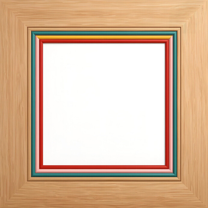 Modèle Colourful Wooden Frame 1080 X 1080 Design Template | PosterMyWall
