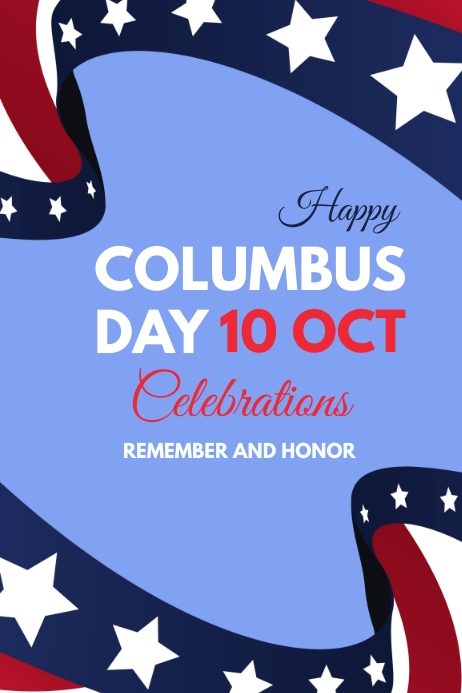 Columbus day Template | PosterMyWall