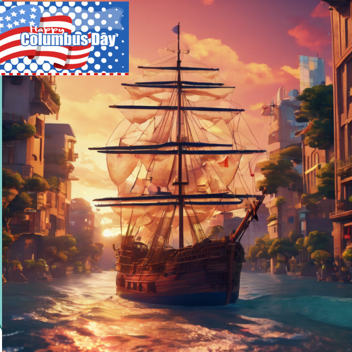 Columbus day Template | PosterMyWall